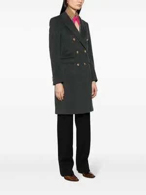 Tagliatore Double-breasted Wool-blend Coat - Grey