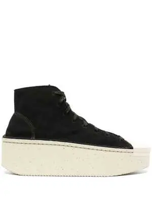 Y3 Lace-up Platform Sneakers - Black