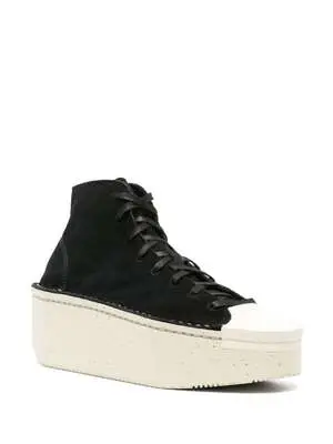 Y3 Lace-up Platform Sneakers - Black
