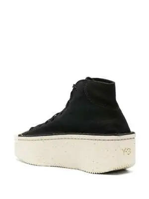 Y3 Lace-up Platform Sneakers - Black
