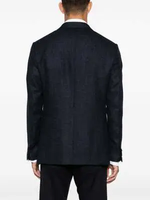 Caruso Textured Wool-blend Double-breasted Blazer