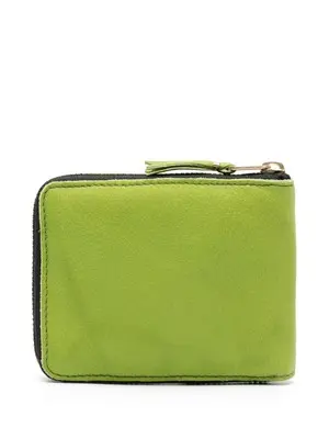 Comme Des Garçons Zipped Leather Wallet - Green