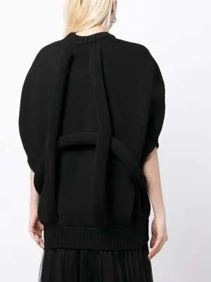 Comme Des Garçons Appliqué-detail Chunky-knit Jumper
