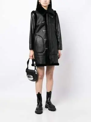 Noir Kei Ninomiya Long-length Leather Coat