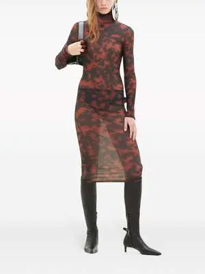 COURREGES Tortoiseshell-effect Tube Skirt