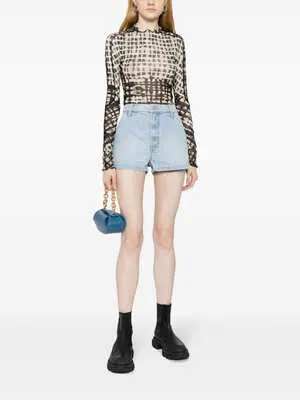 MOTHER Mid-rise Denim Shorts