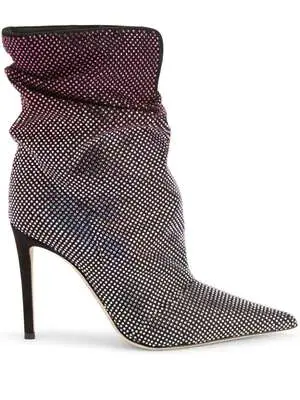 GIUSEPPE ZANOTTI 105mm Yunah Crystal Slouchy Boots
