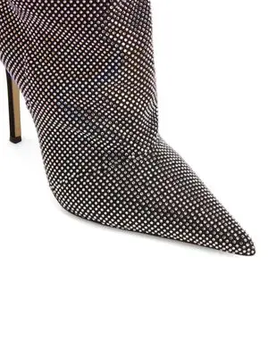 GIUSEPPE ZANOTTI 105mm Yunah Crystal Slouchy Boots