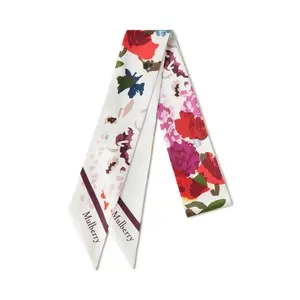 Mulberry Skinny Scarf Eggshell
