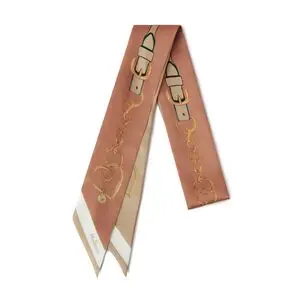 Mulberry Skinny Scarf Maple-teak