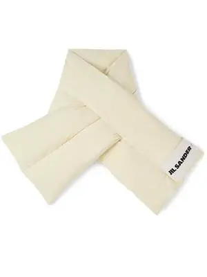 JIL SANDER Padded Down Scarf - Neutrals