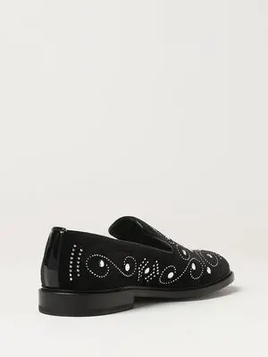 Moschino Velvet Moccasins