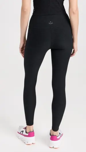 Beyond Yoga Spacedye Caught In The Midi 7/8 Leggings - Darkest Night