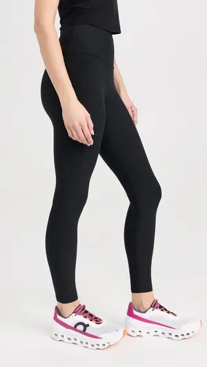 Beyond Yoga Spacedye Caught In The Midi 7/8 Leggings - Darkest Night