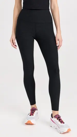 Beyond Yoga Spacedye Caught In The Midi 7/8 Leggings - Darkest Night