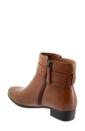 Trotters Melody Leather Bootie - Luggage