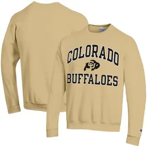 Champion Colorado Buffaloes High Motor Pullover Sweatshirt - Gold
