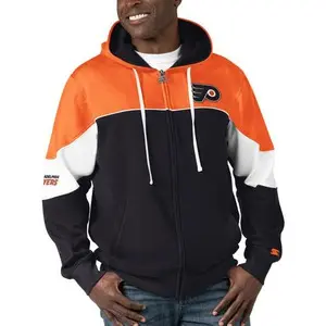STARTER Philadelphia Flyers Power Forward Full-zip Hoodie - Black