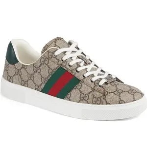 Gucci Ace Sneaker Beige/ Ebony