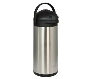 MEGACHEF 3 Liter Stainless Steel Vacuum Body Pu Mp Cap Air Pot - Silver
