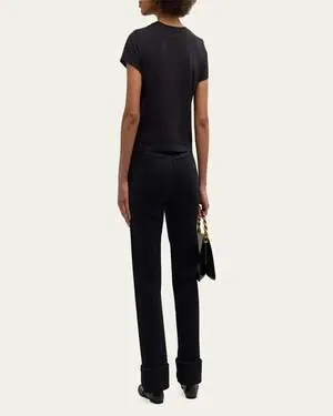 AGOLDE Adine Tee - Black