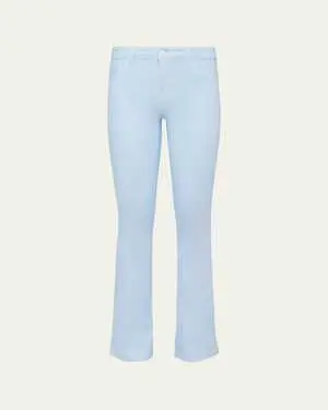 L'Agence Selma High-rise Sleek Baby Bootcut Jeans Ice Water