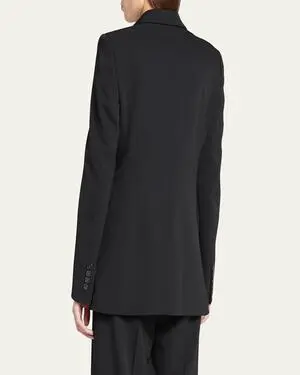 Stella McCartney Single-breasted Fitted Wool-blend Blazer
