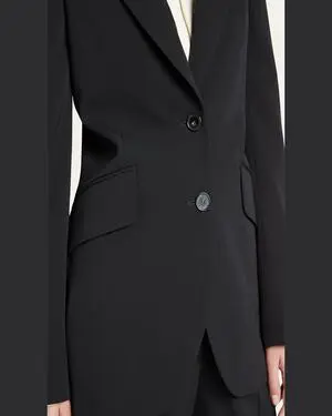 Stella McCartney Single-breasted Fitted Wool-blend Blazer