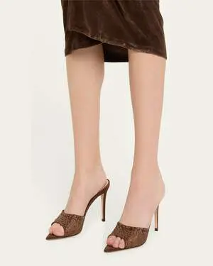 GIANVITO ROSSI Rania Mules 85 - Brown