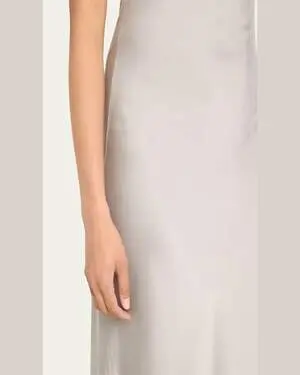 ST. AGNI Silk Low-back Maxi Slip Dress