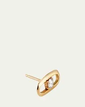 Lizzie Mandler 18k Yellow Diamond Link Stud Single Earring