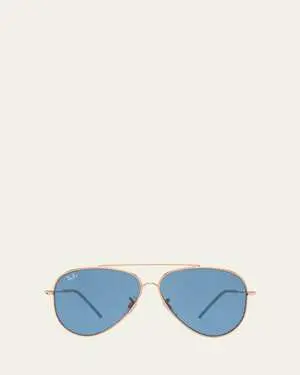Ray-ban Ray-Ban Aviator Sunglasses Dark Blue