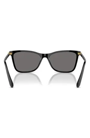 SWAROVSKI 55mm Rectangular Sunglasses