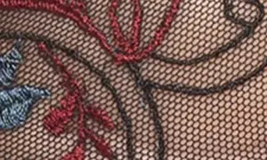 OH LA LA CHERI Azalea Embroidered Mesh Underwire Bra