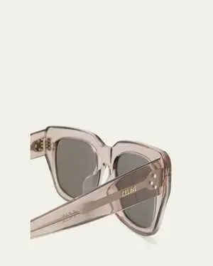 Celine 3-dot Rectangle Sunglasses - Beige Other/brown