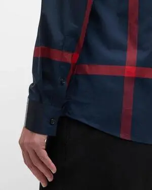 Burberry Apos;s Summerton Check Button-down Shirt - Navy Ip Check