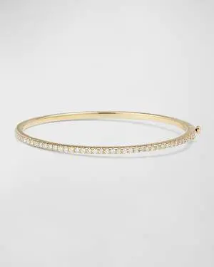 SYDNEY EVAN 14k Diamond Pave Bangle - Yellow Gold