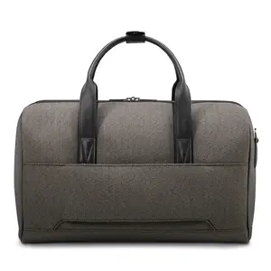 HARTMANN Herringbone Deluxe Weekend Duffel - Black Herringbone