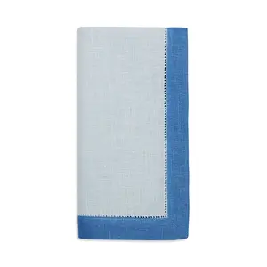 SFERRA Roma Colorblock Dinner Napkins, Set Of 4 Ocean/sky