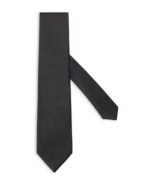 Zegna Zegna Solid Neck Tie Black