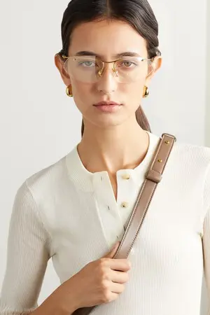 Bottega Veneta Rimless D-frame Optical Glasses