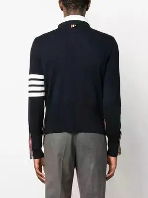 Thom Browne 4-bar Stripe Wool Jumper - Blue