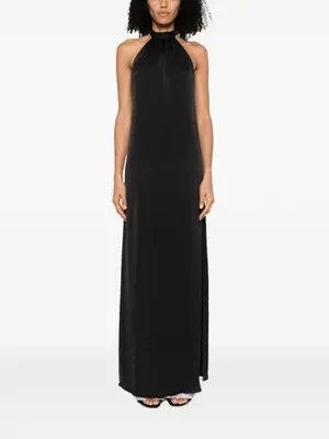 MAISON CLOSE Open-back Satin-weave Dress