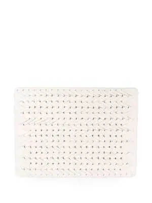 Ralph Lauren Adrienne Woven Leather Box - Neutrals