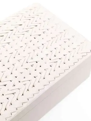 Ralph Lauren Adrienne Woven Leather Box - Neutrals