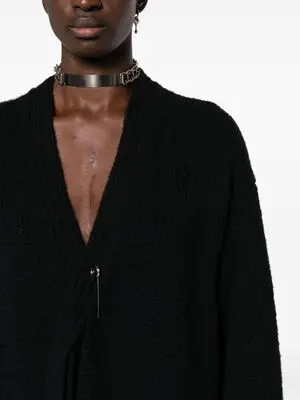 Yohji Yamamoto Asymmetric V-neck Cardigan-coat