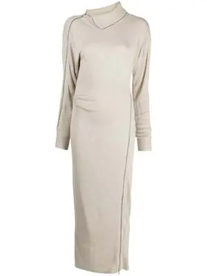 Isabel Marant Étoile Gemmy Asymmetric Maxi Dress - Neutrals