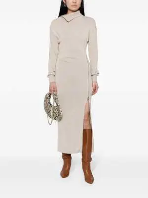 Isabel Marant Étoile Gemmy Asymmetric Maxi Dress - Neutrals