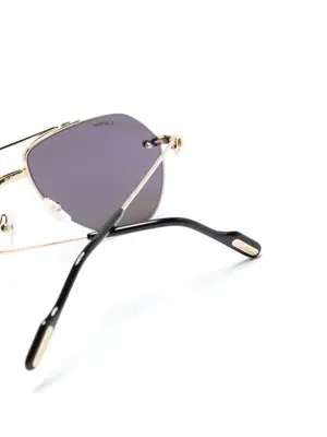 Cartier Première De Pilot-frame Sunglasses