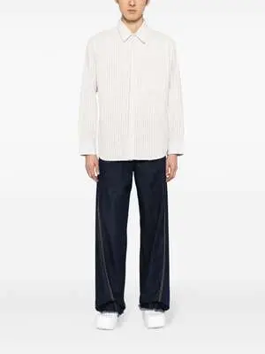 CRAIG GREEN Stripe-embroidered Cotton Shirt